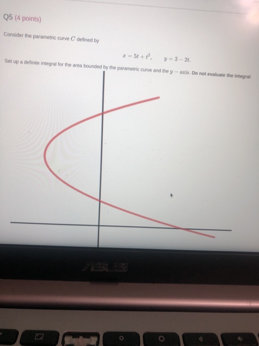 Solved Q5 (4 points) Consider the parametric curve C defined | Chegg.com