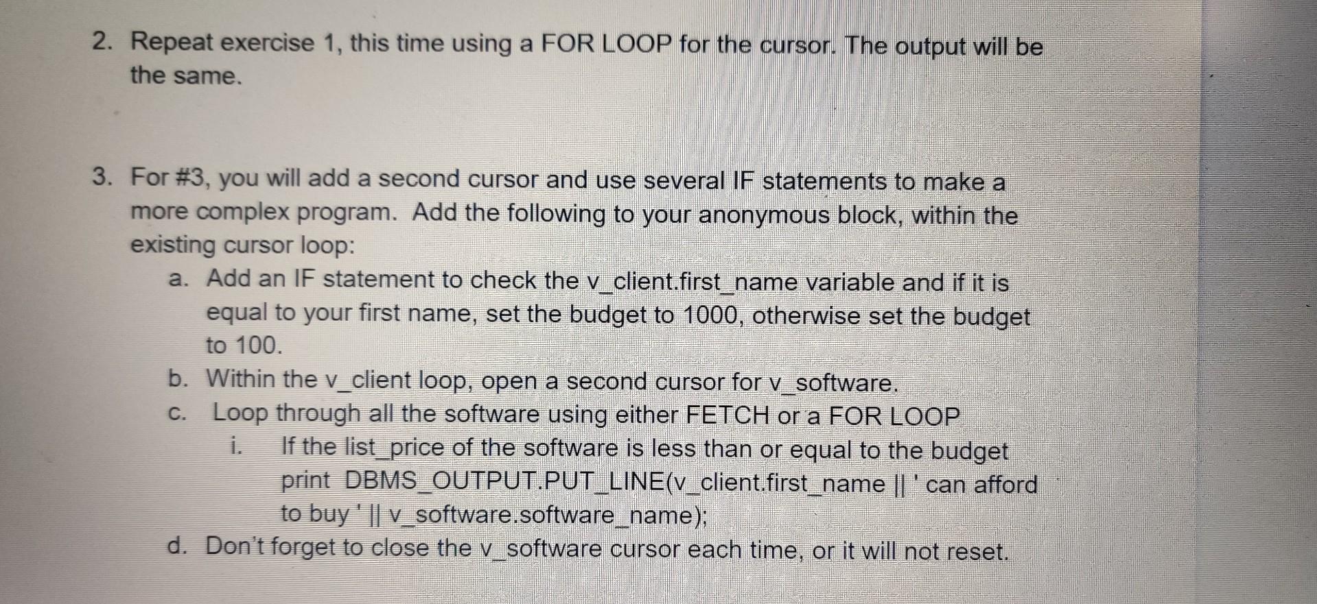 Solved Chapter 13 PL/SQL Programming Enter and run your own | Chegg.com