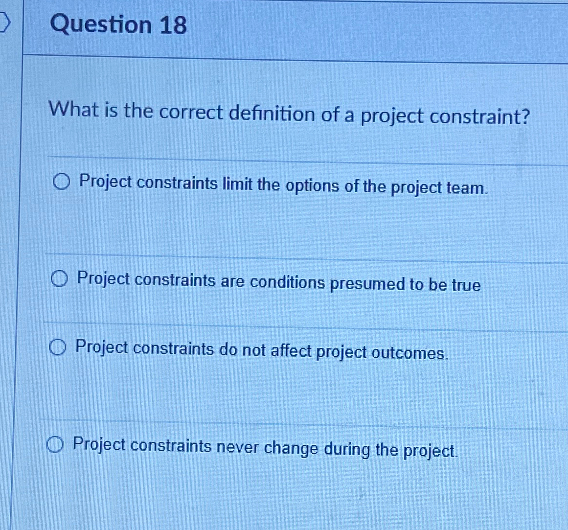 Solved Question 18What is the correct definition of a | Chegg.com