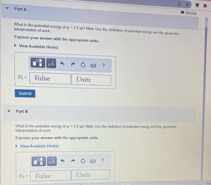 Solved A 100 g particle experiences the one-dimensional, | Chegg.com