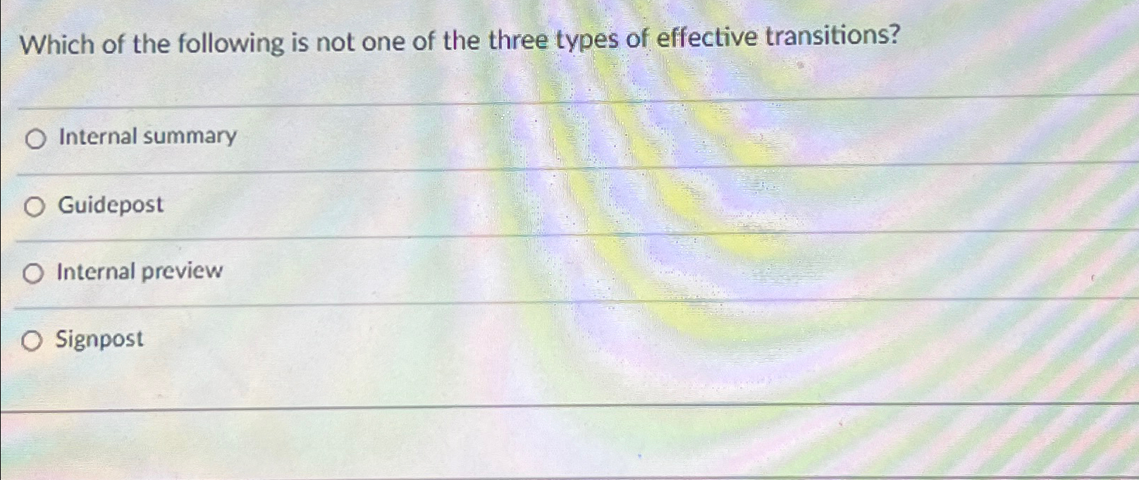 Solved Which of the following is not one of the three types | Chegg.com