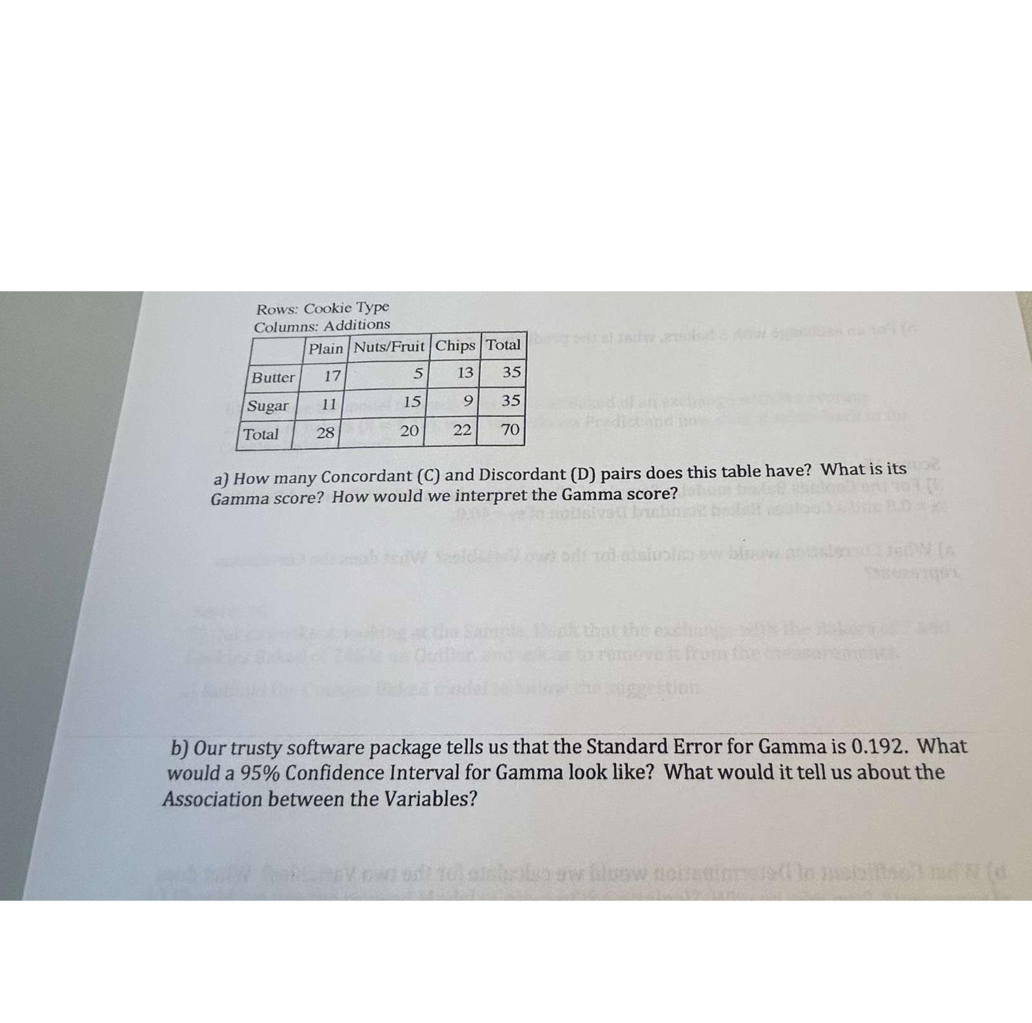 Rows: Cookie TypeColumns: | Chegg.com