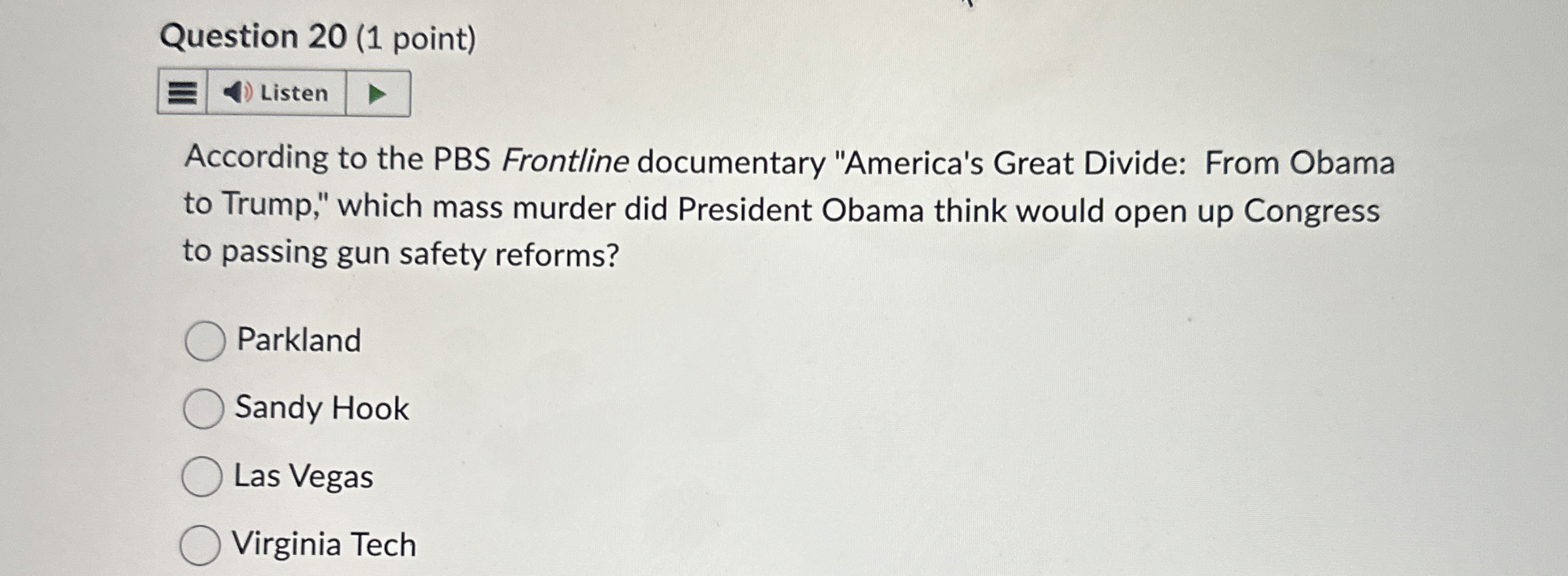 Solved According to the PBS Frontline documentary "America's | Chegg.com