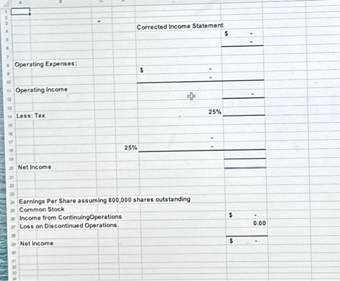 Solved 155:x∨fx from discontinued operations* Income before | Chegg.com