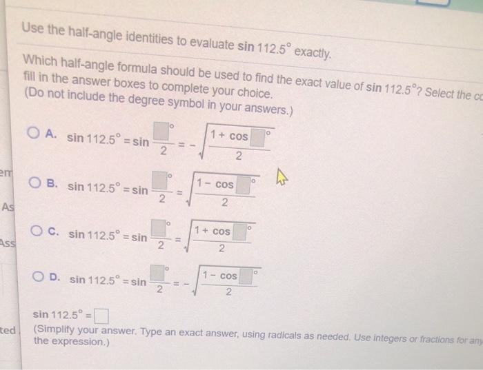Solved Find the exact values of sin 20, cos 20, tan 20 and | Chegg.com