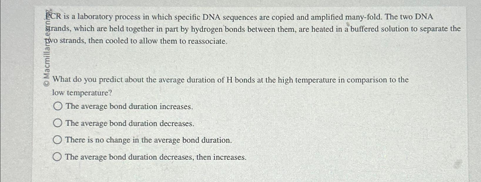 Solved ECR is a laboratory process in which specific DNA | Chegg.com