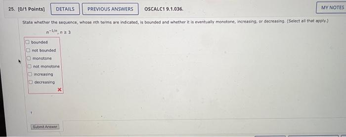 Solved State whether the sequence, whose nth terms are | Chegg.com