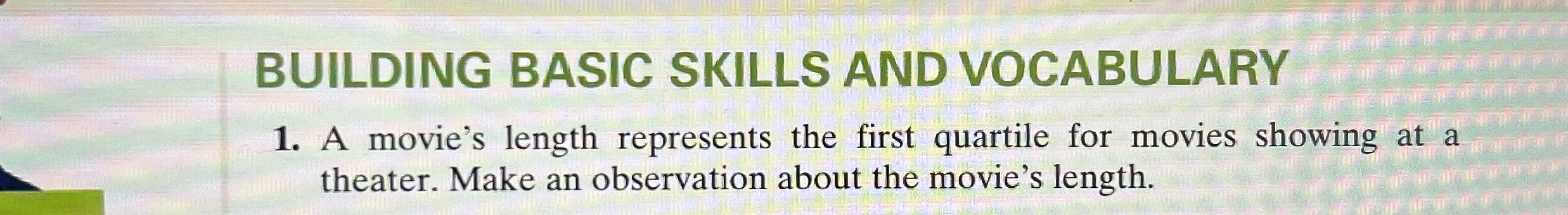 Solved BUILDING BASIC SKILLS AND VOCABULARYA movie's length | Chegg.com