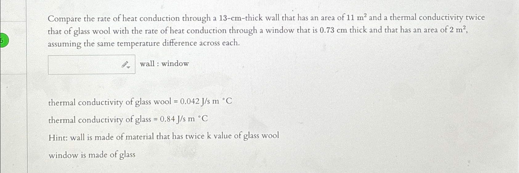 Solved Compare the rate of heat conduction through a | Chegg.com