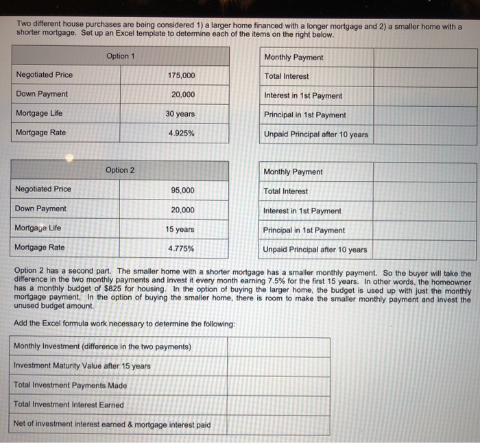 Solved i have already answered option one and two on excel. | Chegg.com