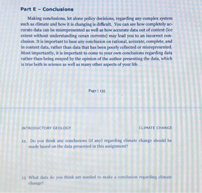 Solved 12. Do you think any conclusions (if any) regarding | Chegg.com