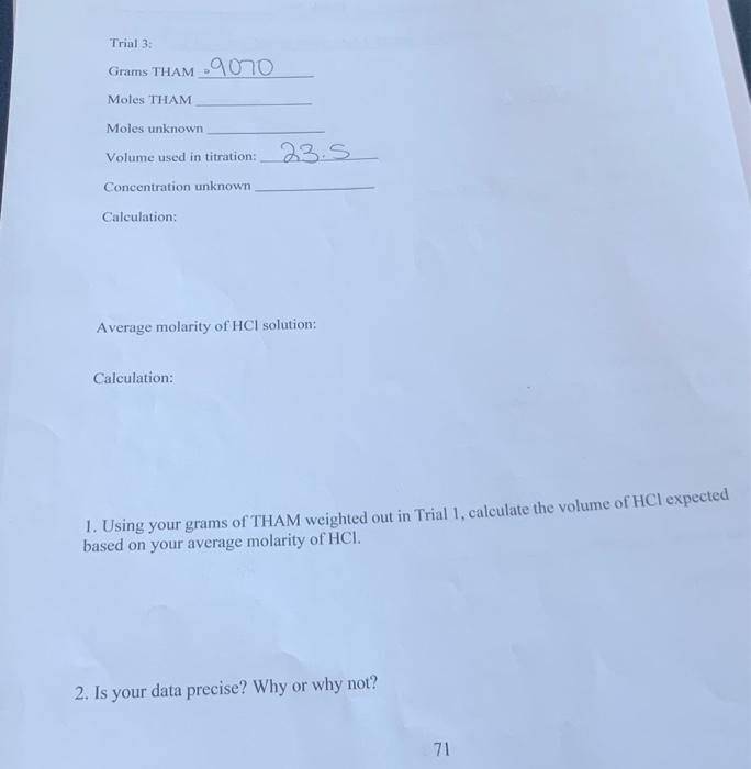 Solved The HCl in your hood is 12M. Calculate the | Chegg.com