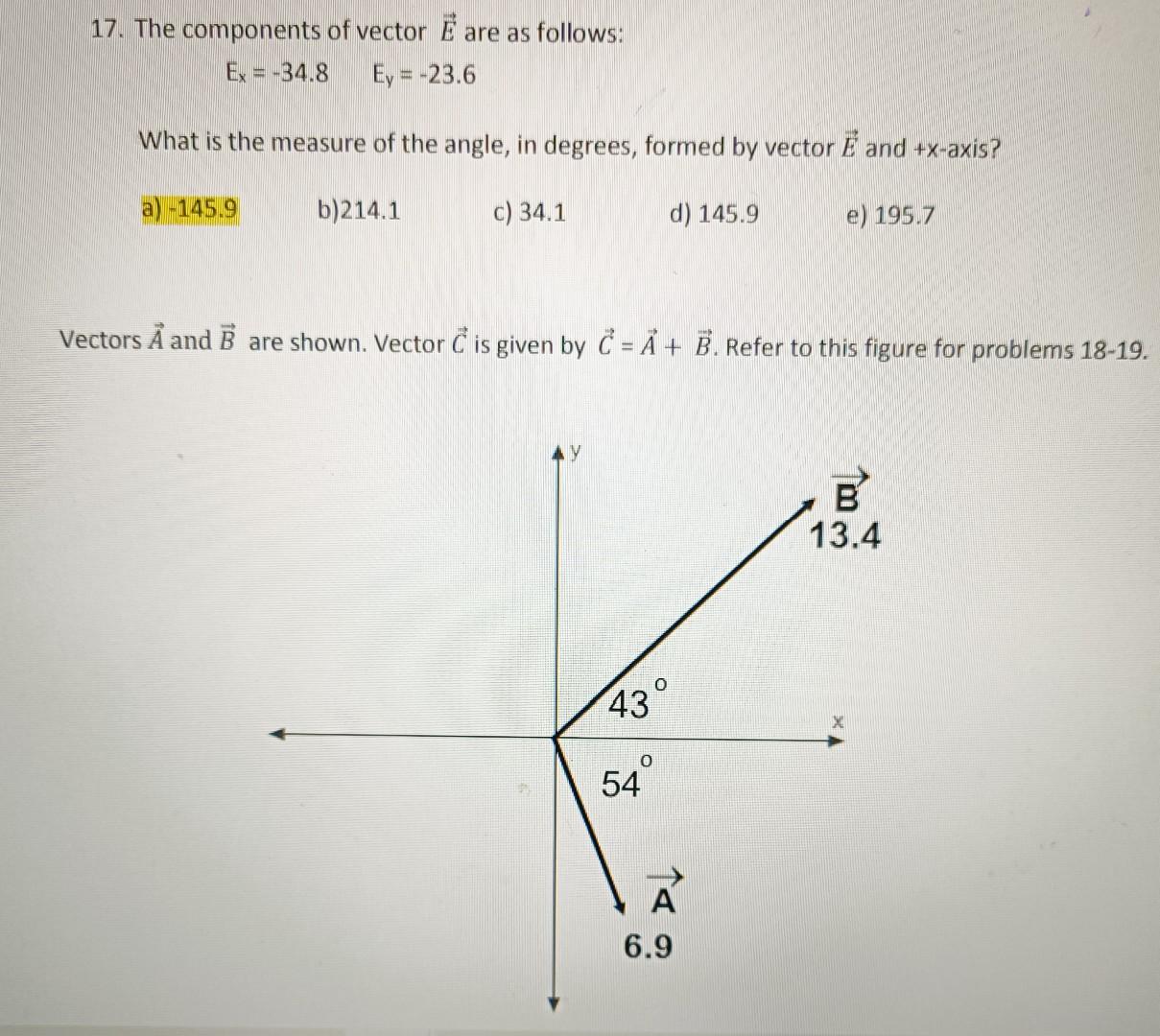 Solved please provide step by step explanation 17. The | Chegg.com