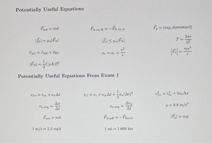Solved we are suppose to pull from the equations given. im | Chegg.com