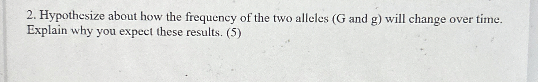 Solved Hypothesize about how the frequency of the two | Chegg.com