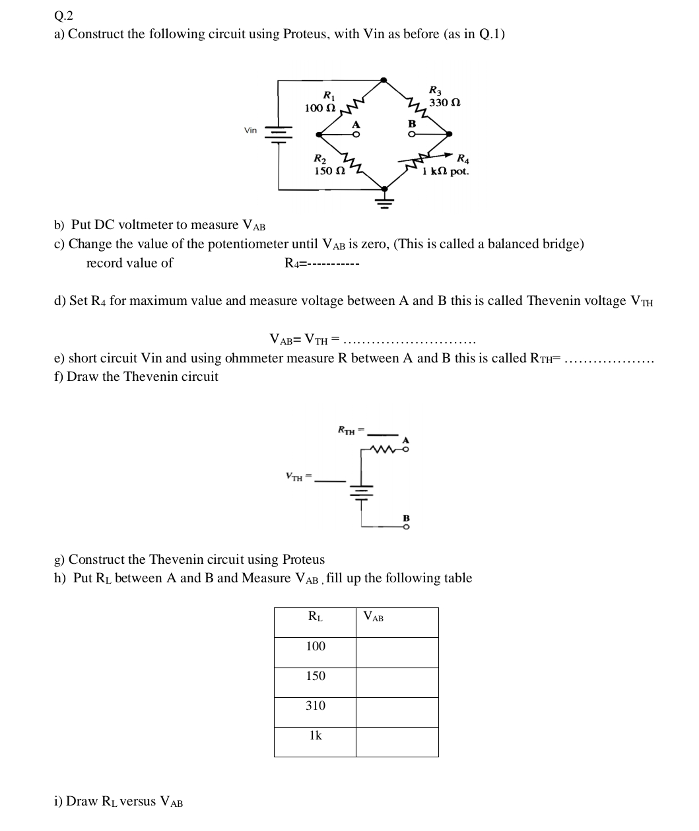 Solved Q. 2a) ﻿Construct the following circuit using | Chegg.com