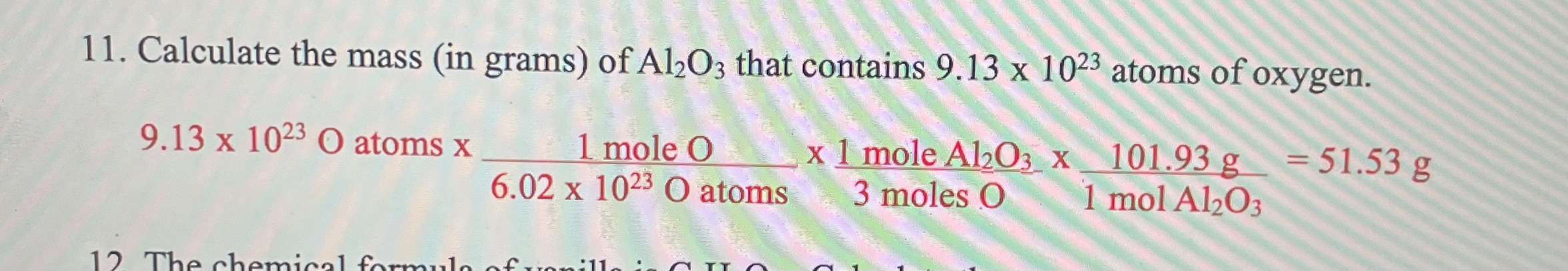 Solved Calculate the mass (in grams) ﻿of Al2O3 ﻿that | Chegg.com