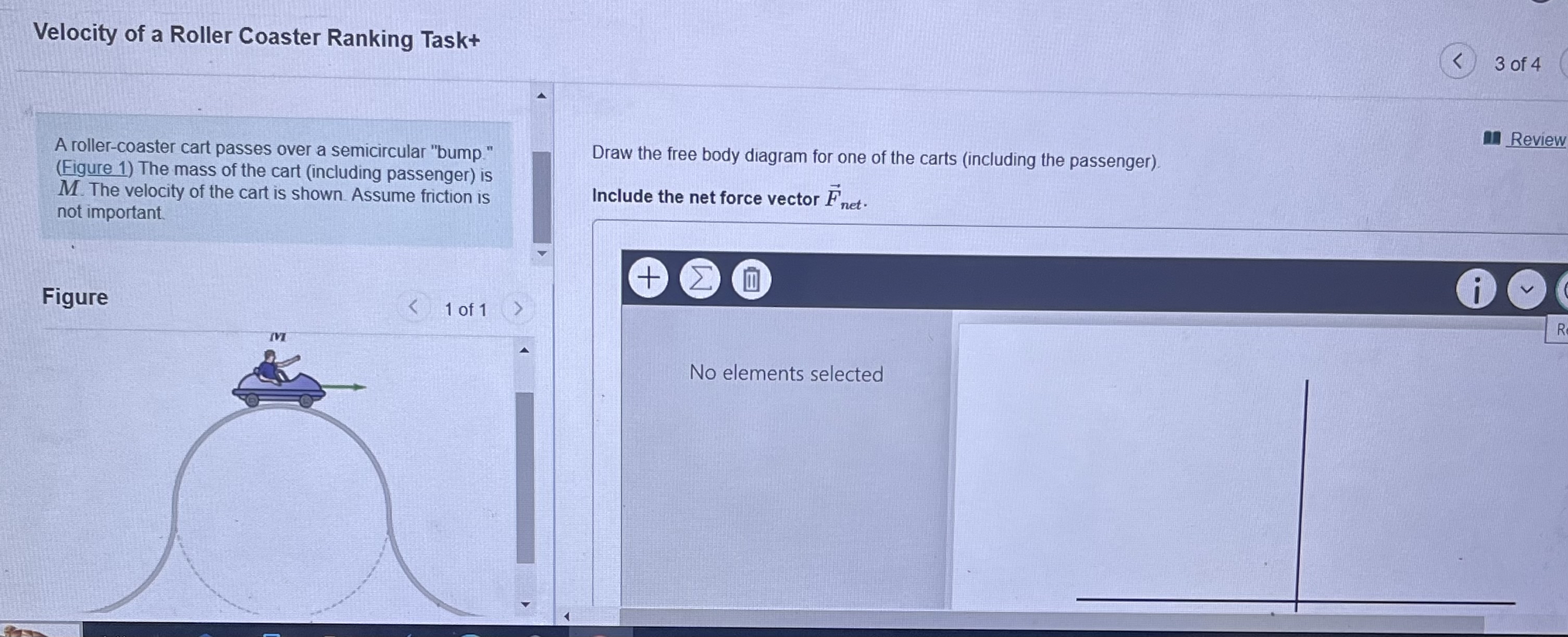 Solved Velocity of a Roller Coaster Ranking Task+3 ﻿of 4A | Chegg.com