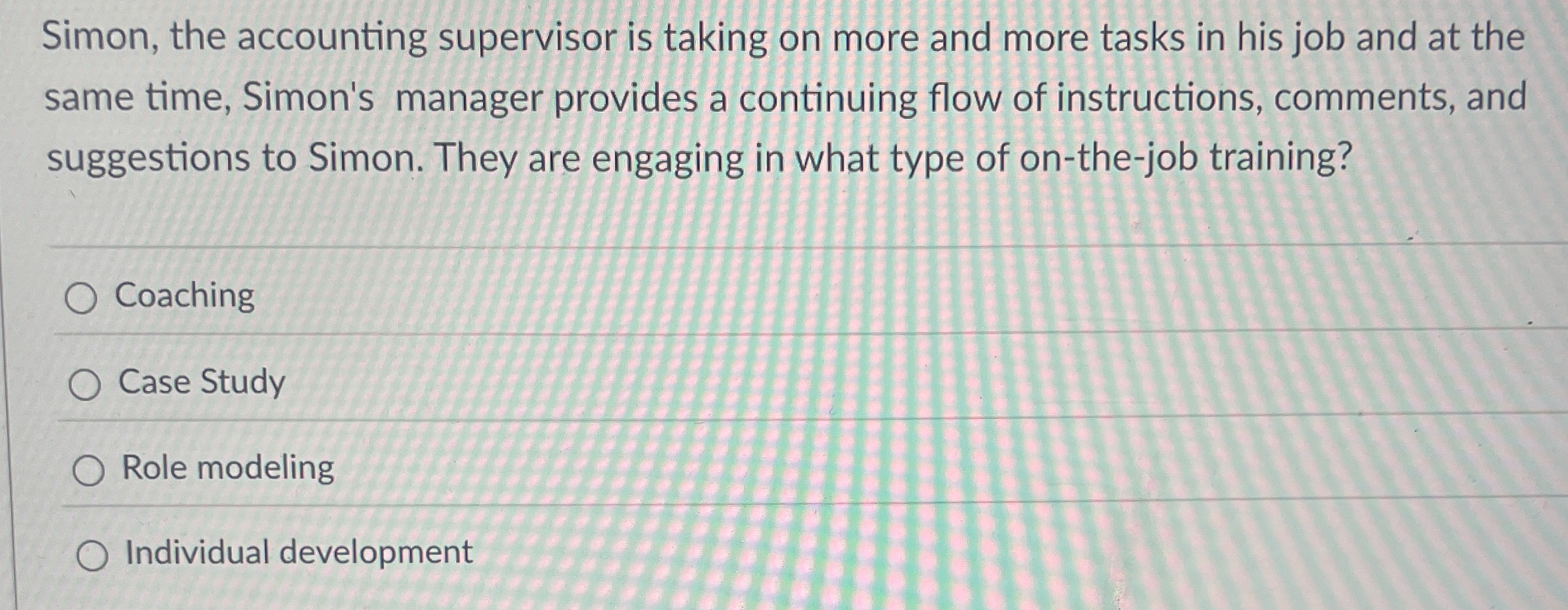 Solved Simon, the accounting supervisor is taking on more | Chegg.com