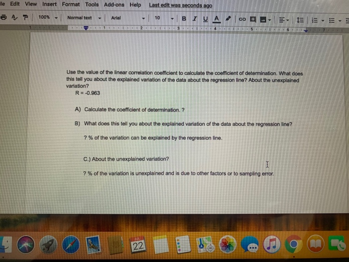Solved ile Edit View Insert Format Tools Add-ons Help Last | Chegg.com