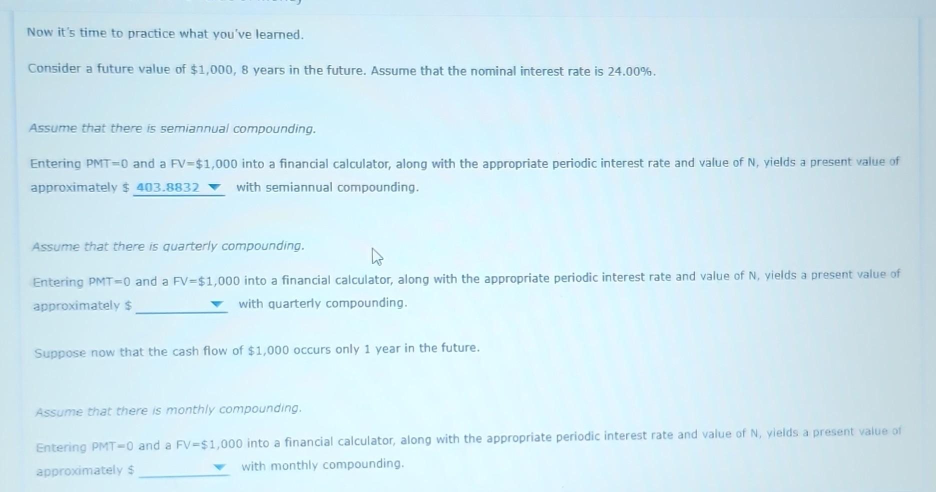 Solved Now it's time to practice what you've leamed. | Chegg.com