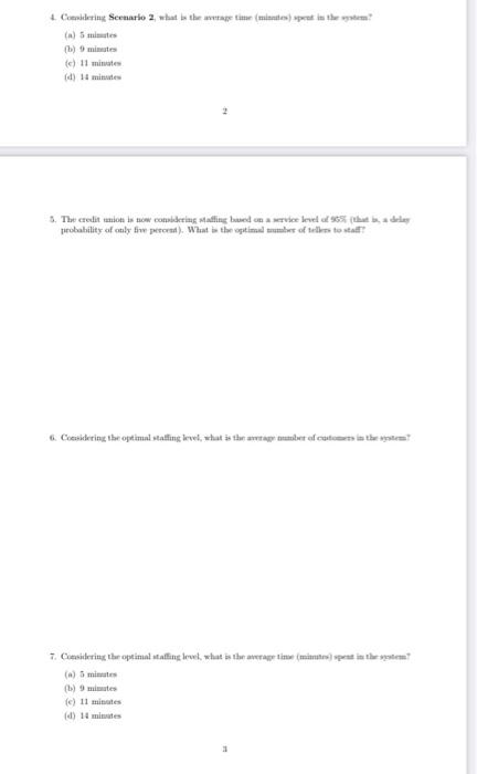 (a) 5 minutes (b) 9 minutem (c) 11 minties (d) 14 | Chegg.com