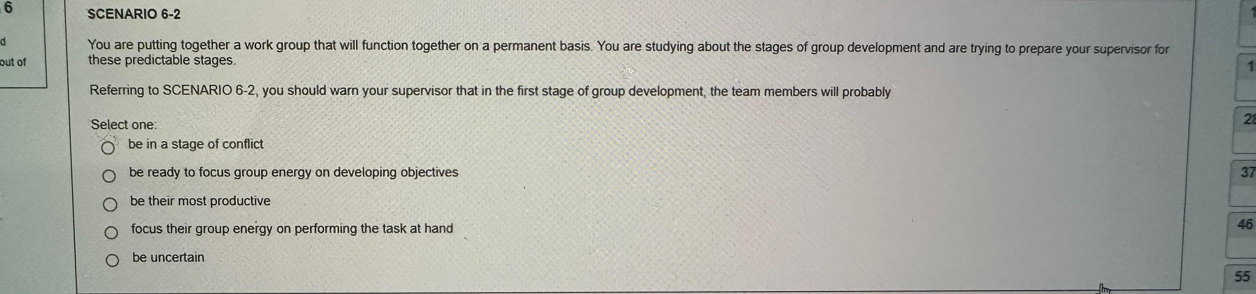 Solved 6SCENARIO 6-2You are putting together a work group | Chegg.com
