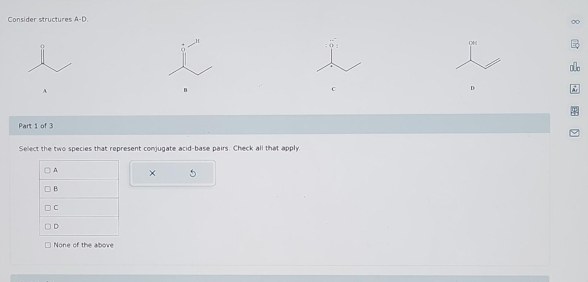 Select the two species that represent resonance | Chegg.com