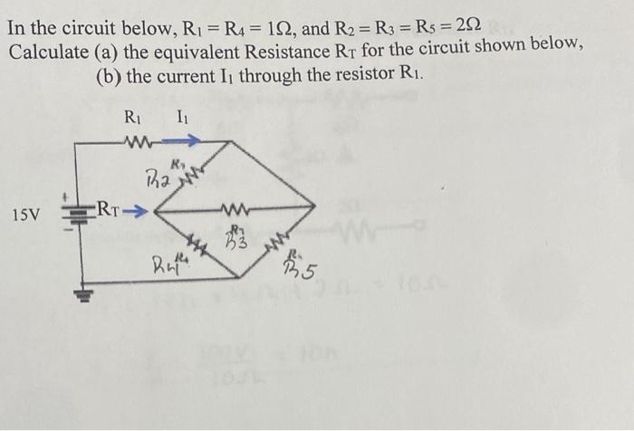 Solved In the circuit below, R1=R4=1Ω, and R2=R3=R5=2Ω | Chegg.com