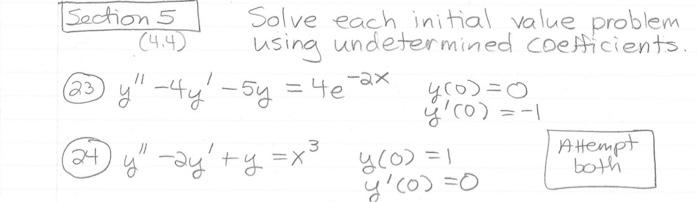 Solved Section 5 Solve each initial value problem (4.4) | Chegg.com