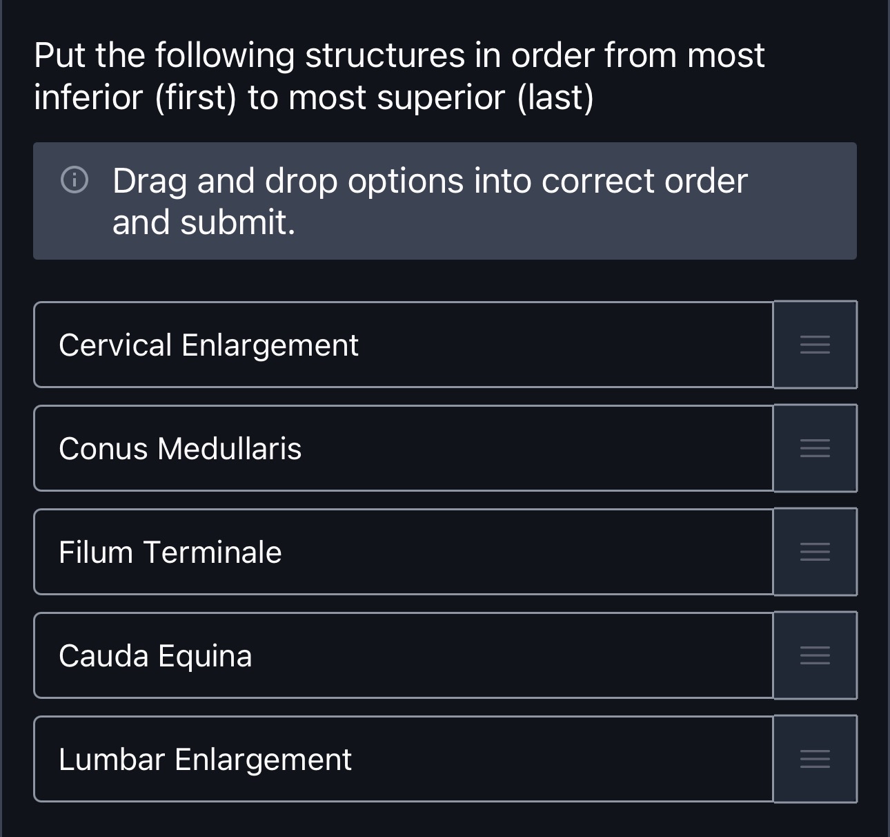Solved Put the following structures in order from most | Chegg.com