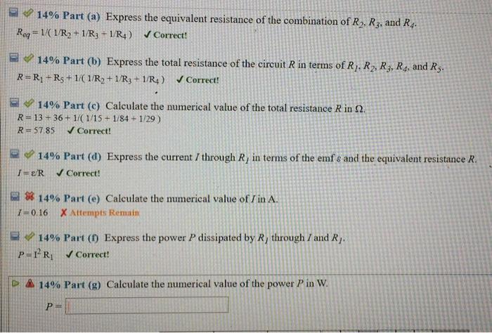 Solved R2 (10%) Problem 2: A circuit consisting of 5 | Chegg.com