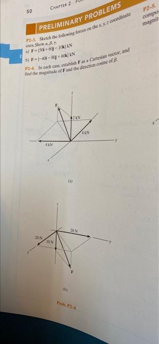 Solved CHAPTER 2 50 compo magnit PRELIMINARY PROBLEMS P2-2 | Chegg.com