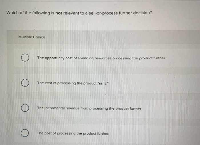 Solved Which of the following is not relevant to a | Chegg.com