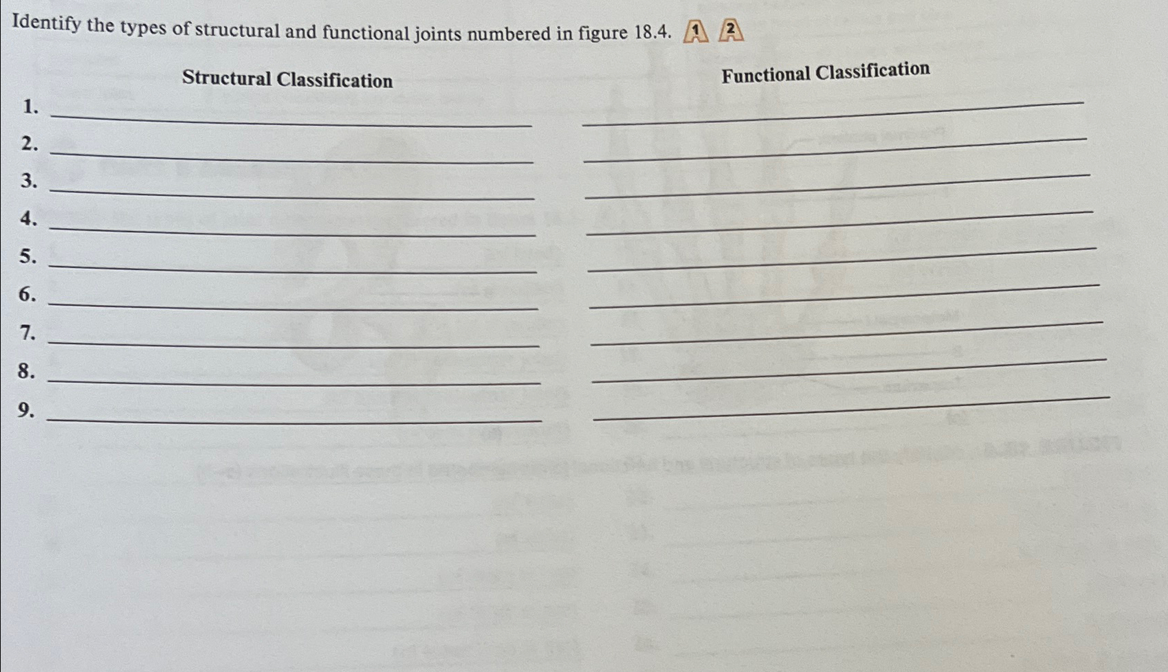 Solved Identify The Types Of Structural And Functional