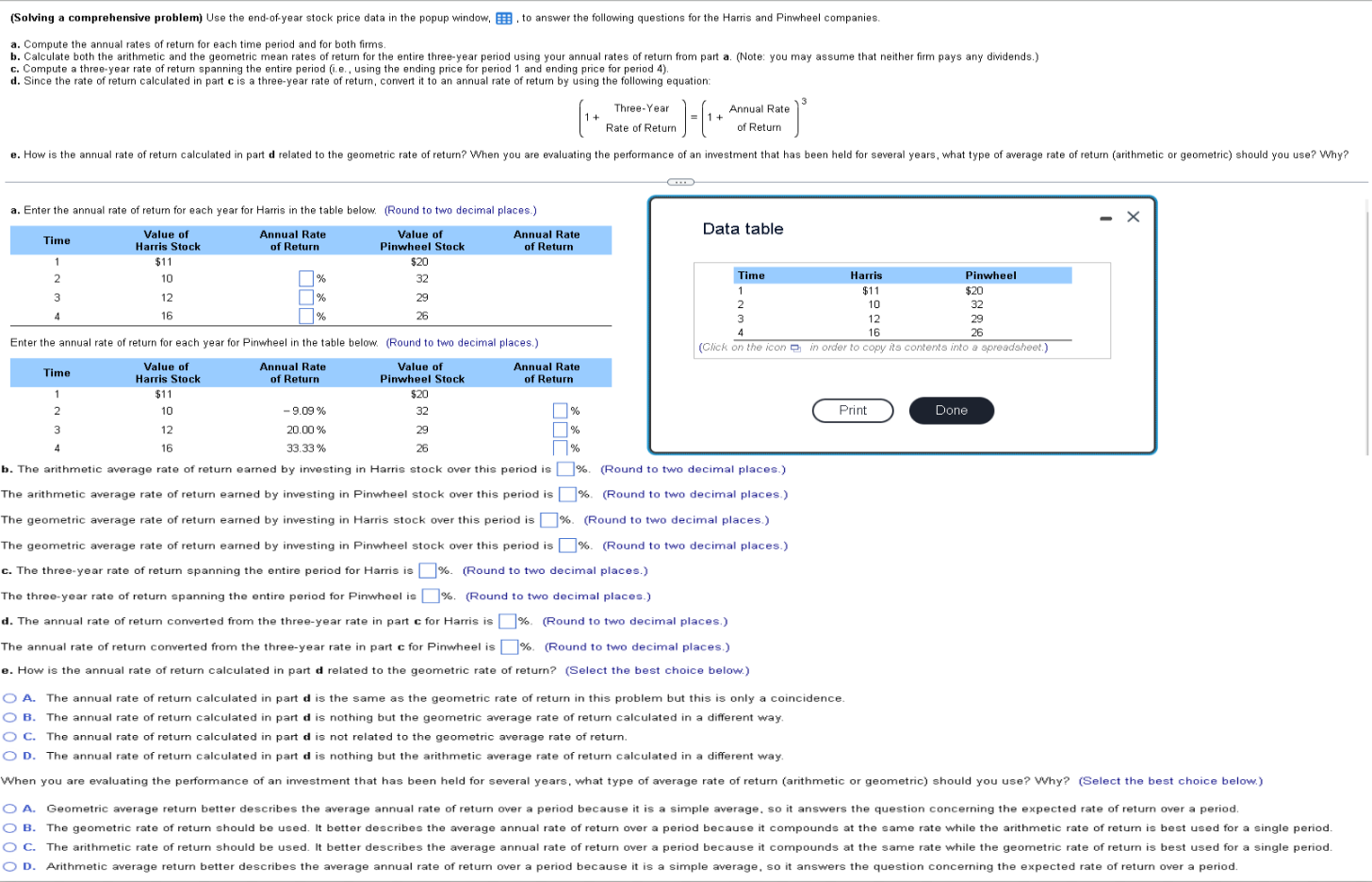Solved (Solving a comprehensive problem) ﻿Use the | Chegg.com