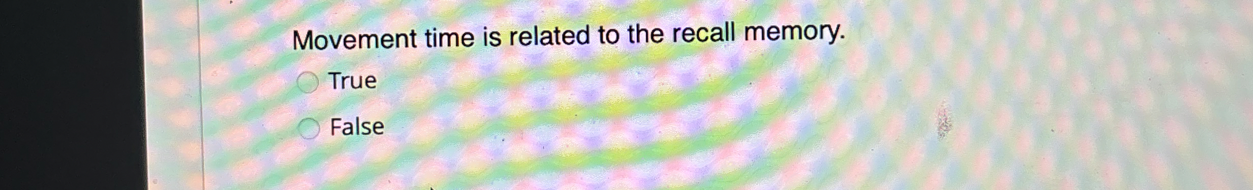 Solved Movement time is related to the recall | Chegg.com