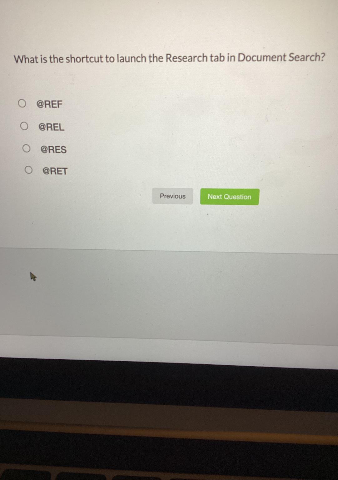 Solved What is the shortcut to launch the Research tab in | Chegg.com