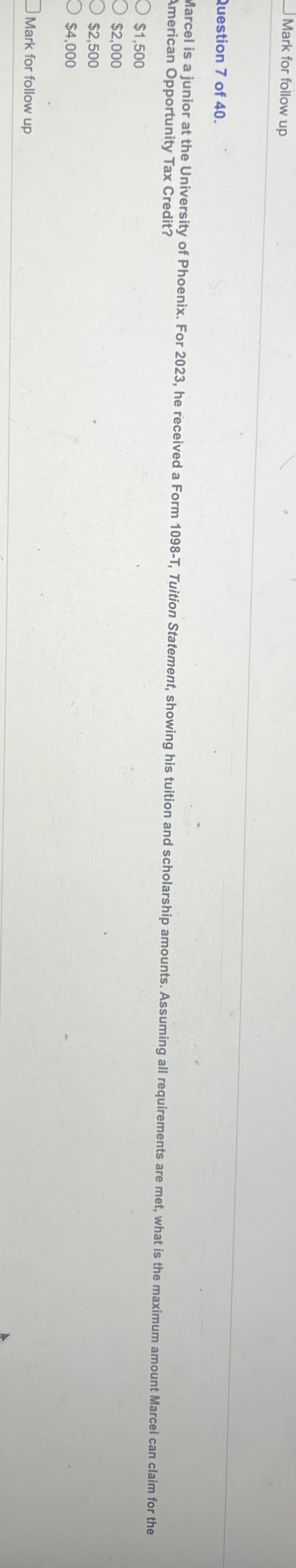 Solved Mark for follow upQuestion 7 ﻿of 40. ﻿American | Chegg.com