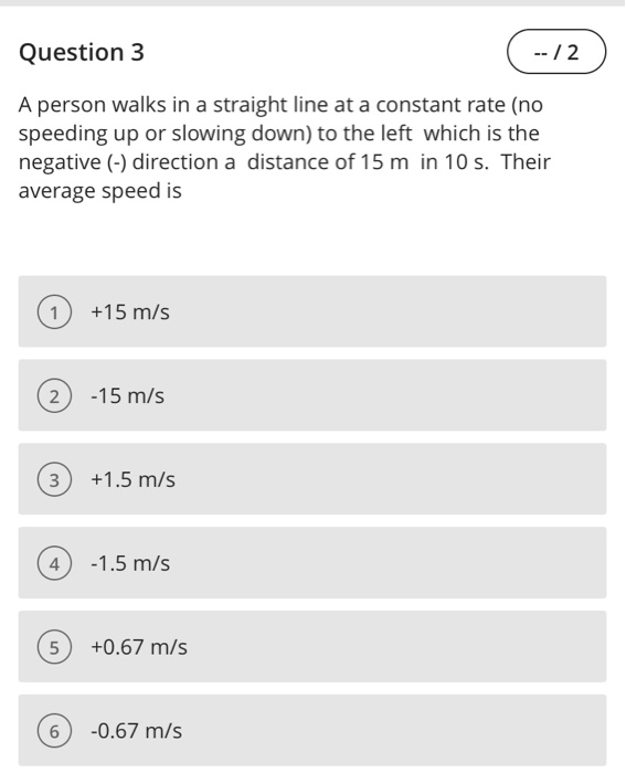 Solved Question 3 -- 12 A person walks in a straight line at | Chegg.com