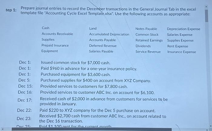Solved HELPP PLEASEE!!!step 1: Prepare journal entries to | Chegg.com