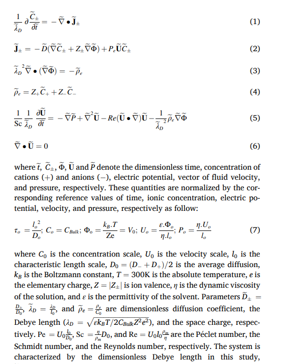 how to do the non-dimensionalization of Nernst–Planck | Chegg.com
