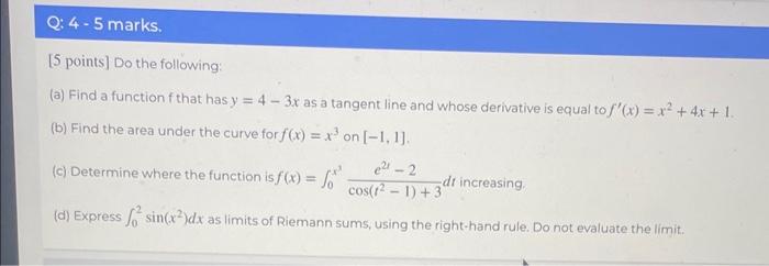 Solved [ 5 points] Do the following: (a) Find a function f | Chegg.com