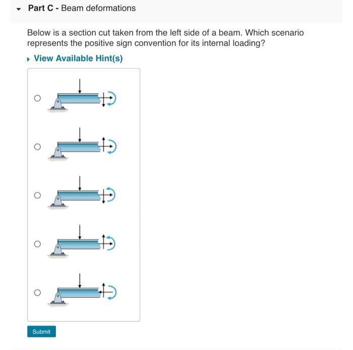 Solved Below is a section cut taken from the left side of a | Chegg.com
