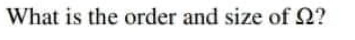 What is the order and size of Q? | Chegg.com