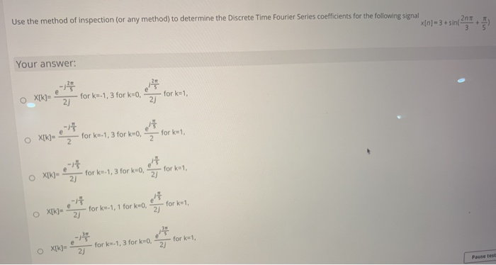 Solved Use the method of inspection (or any method) to | Chegg.com