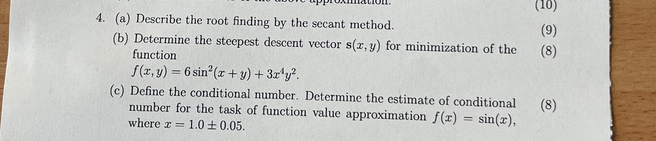 Solved (a) ﻿Describe the root finding by the secant | Chegg.com