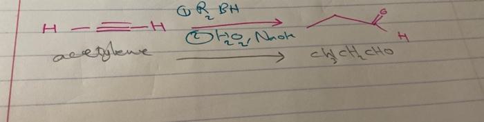 Solved Starting with acetylene as your only source of carbon | Chegg.com