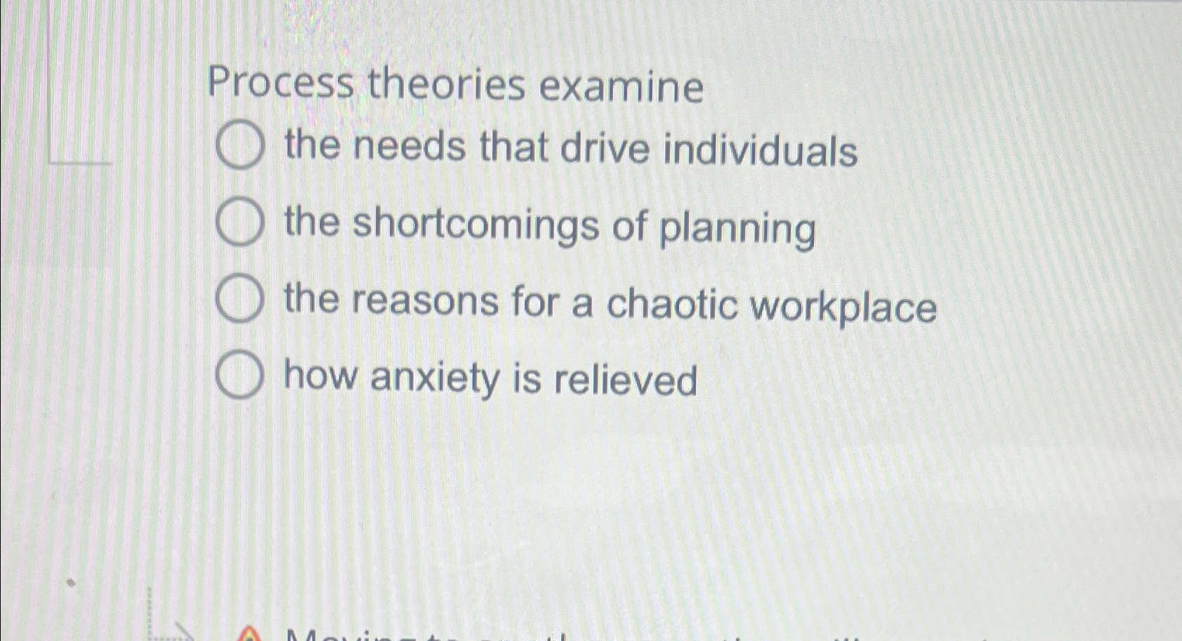 Solved Process theories examine the needs that drive | Chegg.com