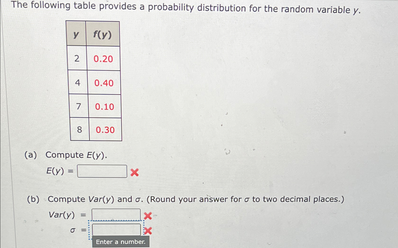 Solved The following table provides a probability | Chegg.com